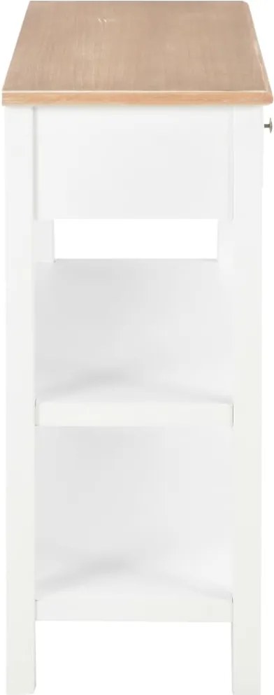 Příborník - MDF - bílý | 110x35x80 cm