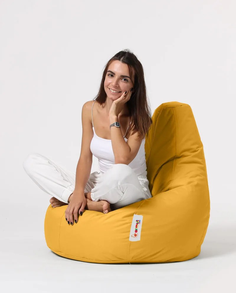 Atelier del Sofa Zahradní sedací vak Drop L - Yellow, Žlutá