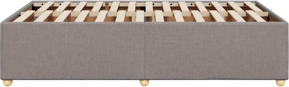 Rám postele bez matrací taupe 120x190 cm textil 3284719