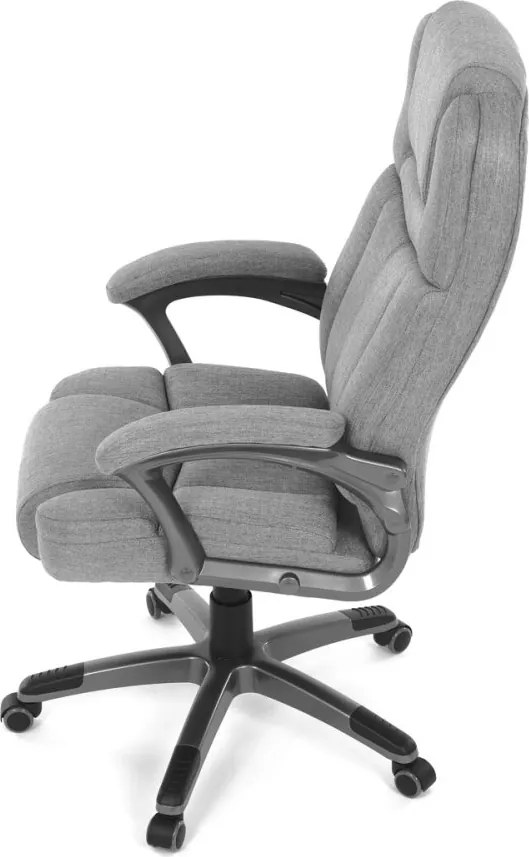 Kancelářské křeslo KA-C715 GREY2, houpací mechanismus, šedá látka (65 x 73) cm