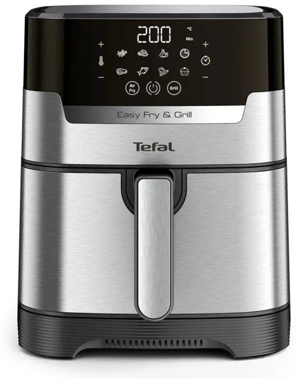 Horkovzdušná fritéza Tefal Easy Fry & Grill 2v1 Digital EY505D15 Nerezová/Černá