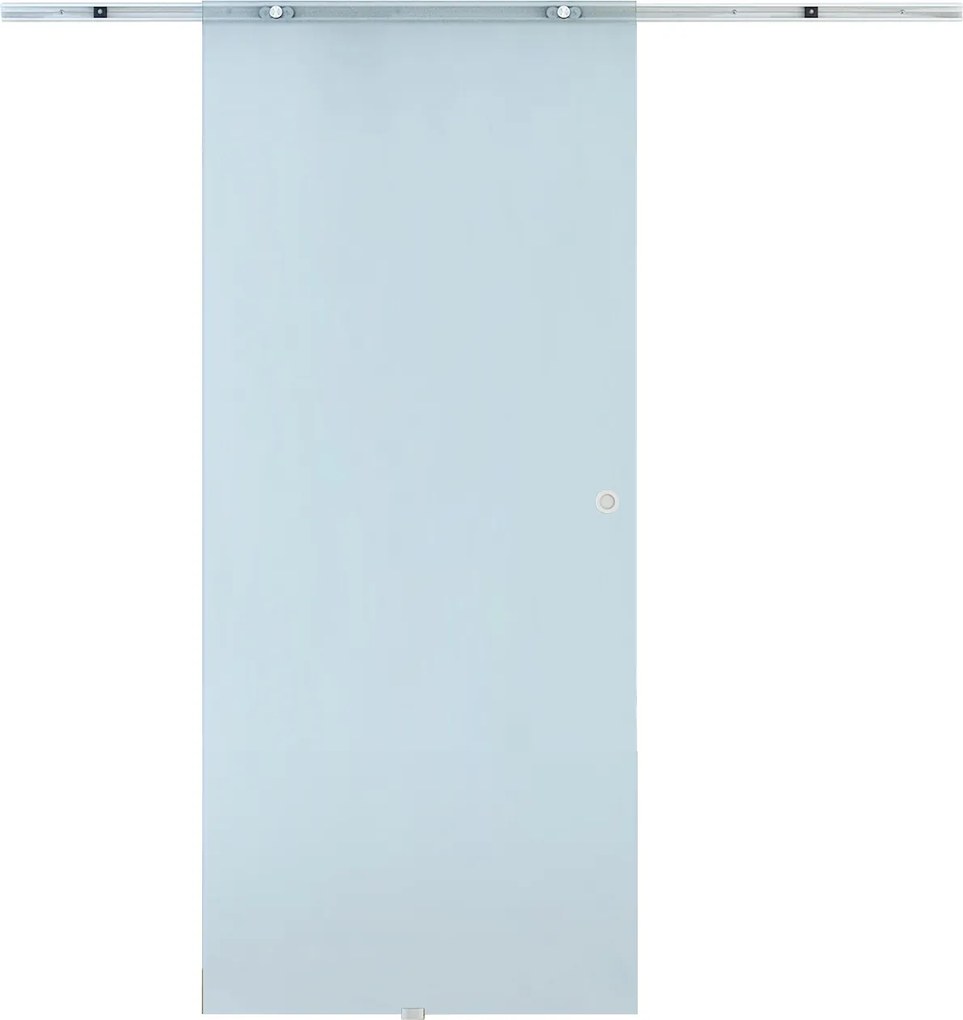 HOMCOM Posuvné skleněné dveře Posuvné skleněné dveře, matné sklo, 775/900/1025x2050 mm| Aosom