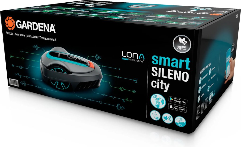 Robotická sekačka smart Sileno city 250 - sada Gardena 19601-72