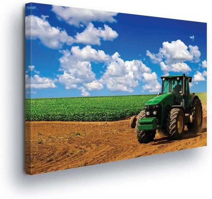 GLIX Obraz na plátně - Traktor na Venkově 100x75 cm