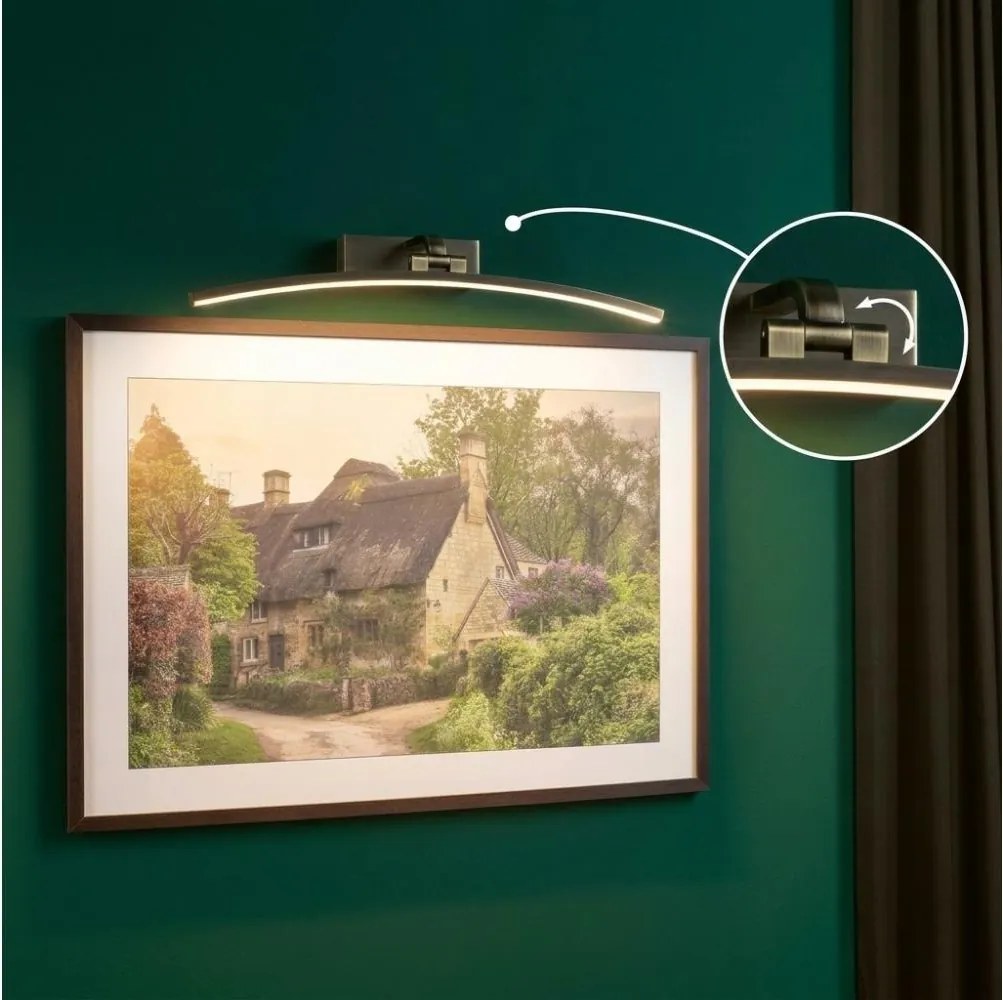Paulmann 95561 - LED/10W Obrazové svítidlo BENTO 230V 50 cm mosaz