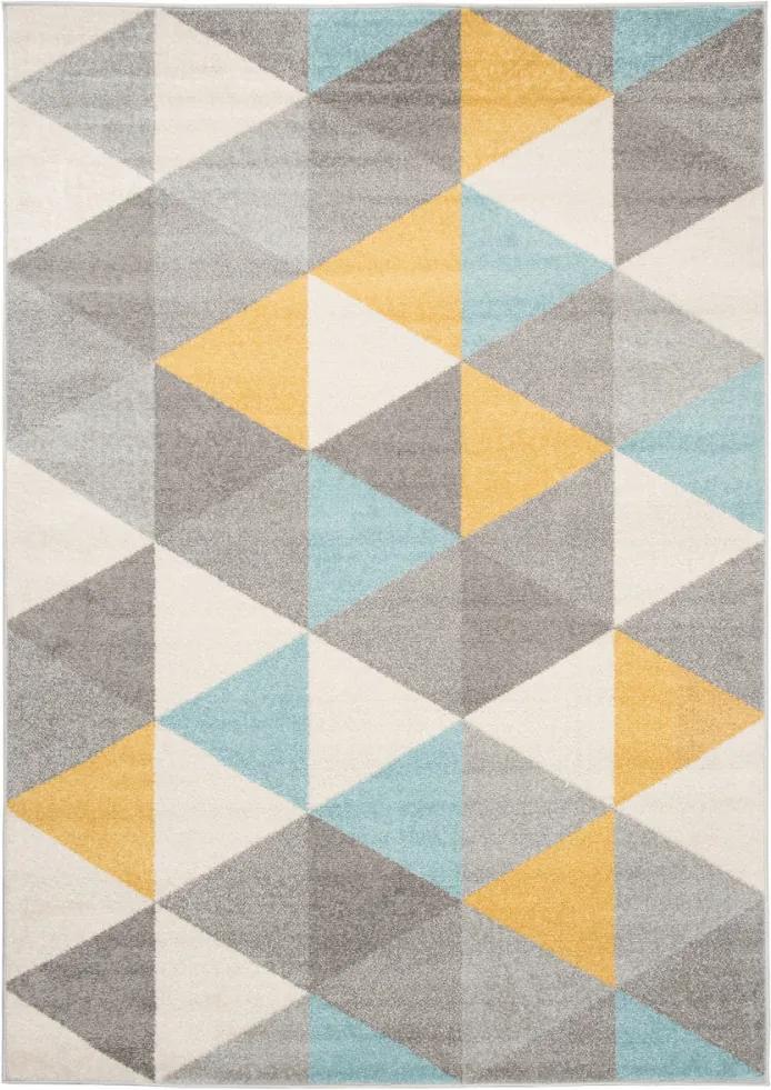 Kusový koberec Kosos šedo žlutý, Velikosti 160x220cm | BIANO