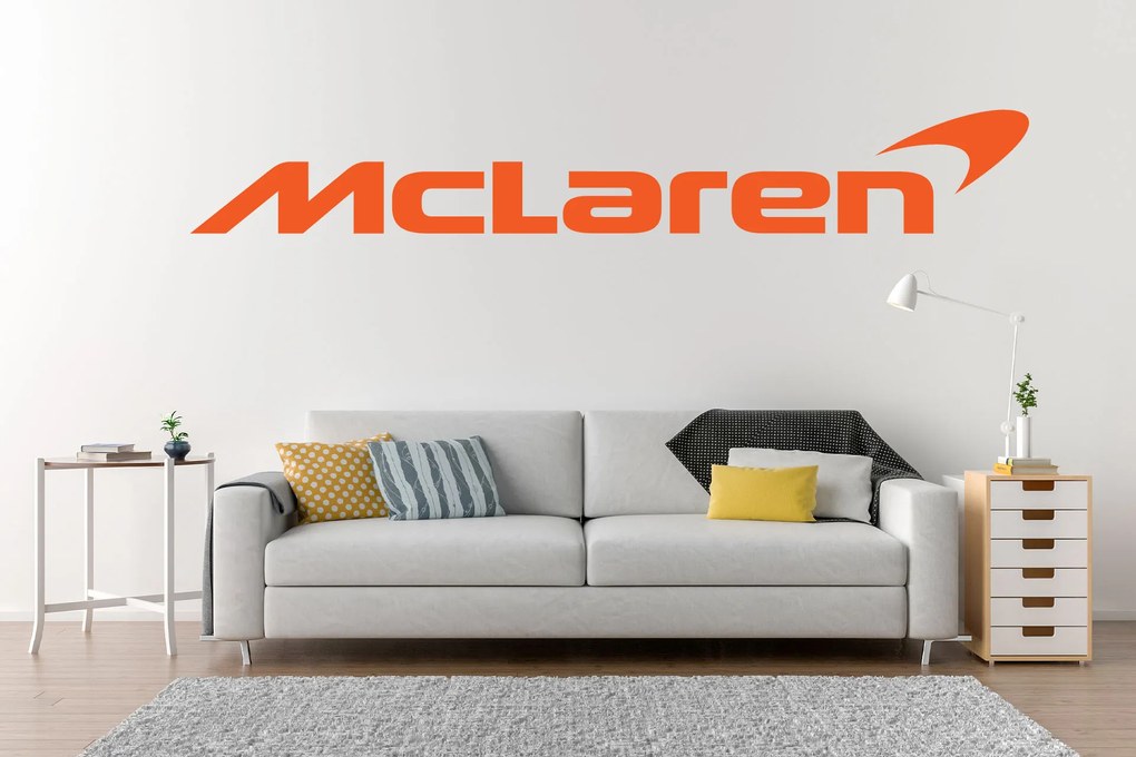 Lepy.cz Samolepka na zeď McLaren - logo Velikost (šířka x výška): 80x12cm, Barevná varianta: Světle hnědá