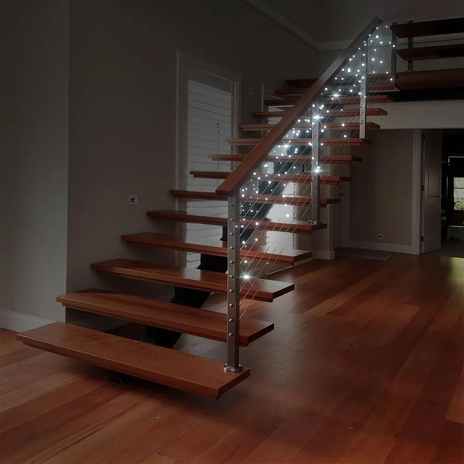 LED světelná sada na dům, HOBBY, 4+1 zdarma, ledově bílá, zelený kabel