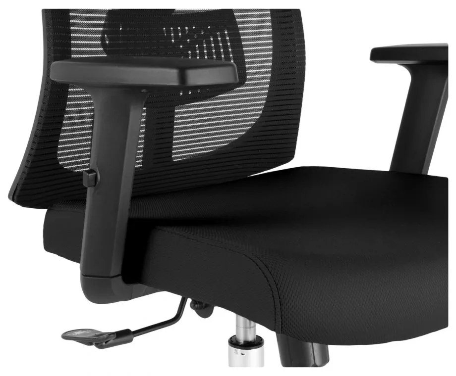 Kancelářská ergonomická židle Neoseat ZERA — černá, nosnost 150 kg