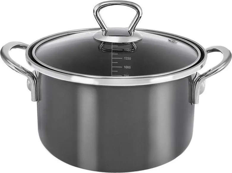 Smaltovaný hrnec s pokličkou 1,75 l Metalic – Orion