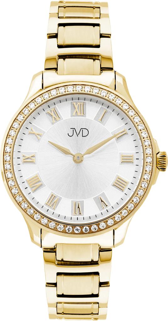 Dámské luxusní nerezové hodinky JVD JG1022.4 se švýcarským strojkem