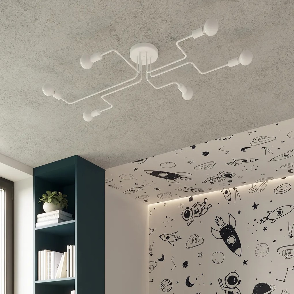 Sollux Lighting Lustr VECTOR 6 bílý