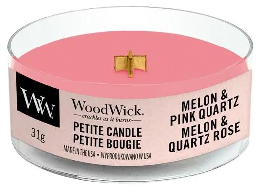 Woodwick Melon & Pink Quartz 31 g