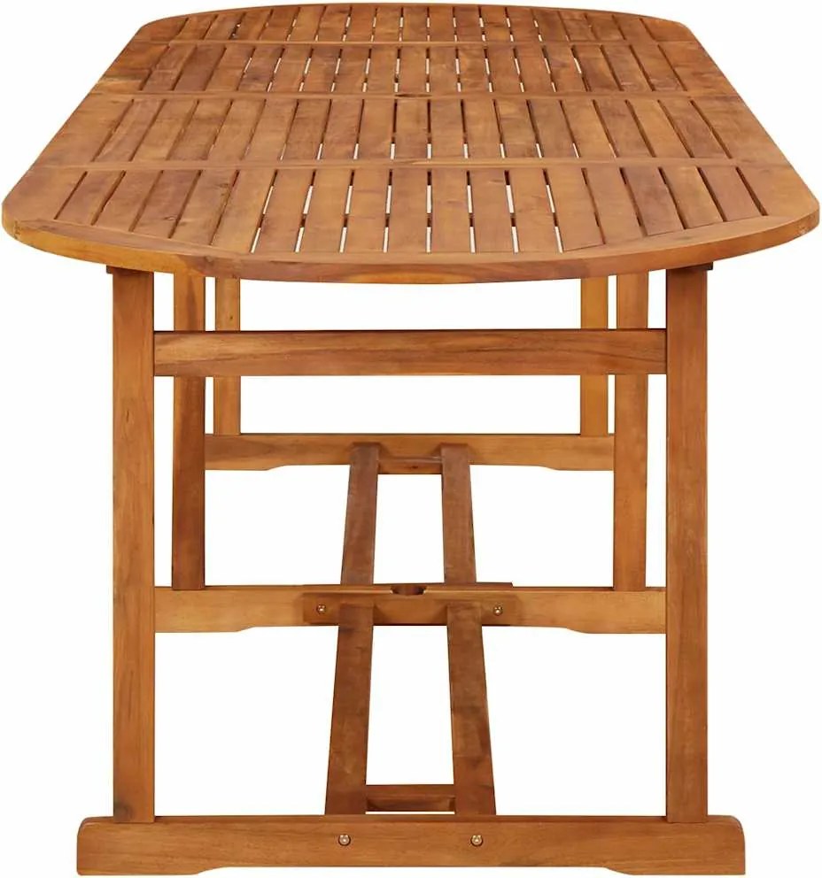 Zahradní jídelní stůl 280 x 90 x 75 cm masivní akáciové dřevo 315950
