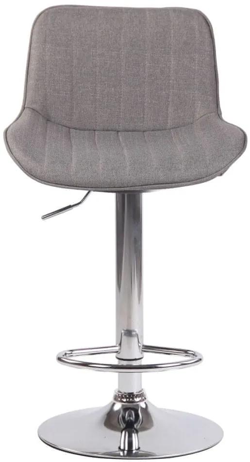 Bhm germany Barová židle Lentini, textil, chrom / šedá