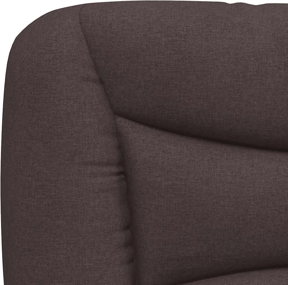 Postel s matrací Hvar tmavě hnědá 90 x 190 cm textil 3208502