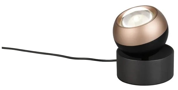 Černá/v bronzové barvě LED stolní lampa (výška 14 cm) Orbit – Trio Select