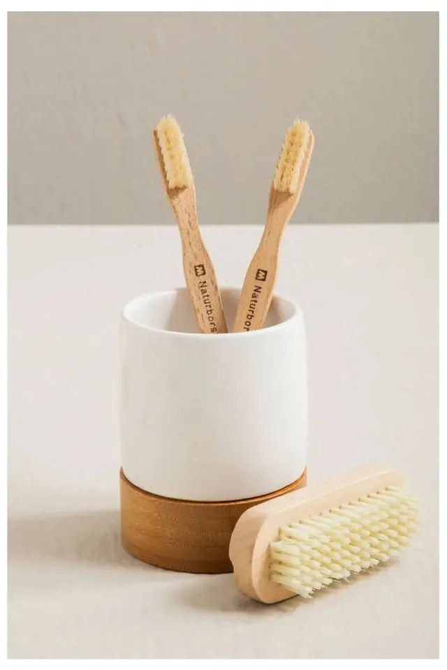 Bílá kamenná sada doplňků do koupelny Earth – Premier Housewares