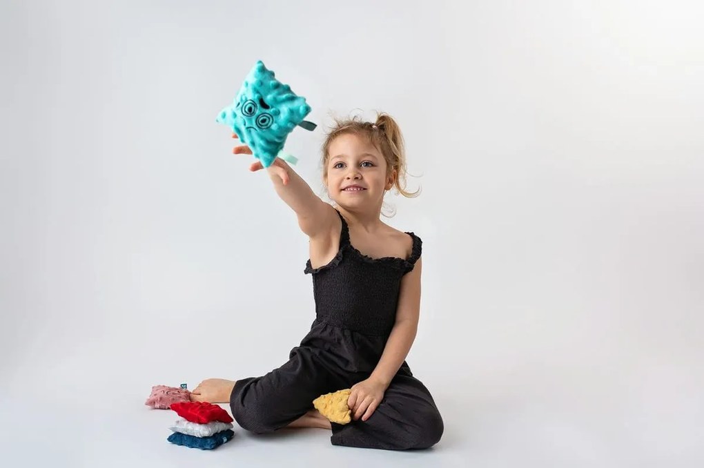 Gymnastické senzorické polštářky Hencz Toys Emotions 6 ks s výplní