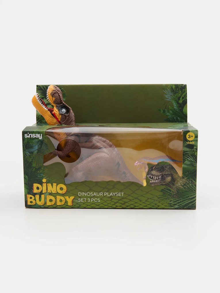 Sinsay - Sada dinosaurů na hraní, 3 ks - zelená