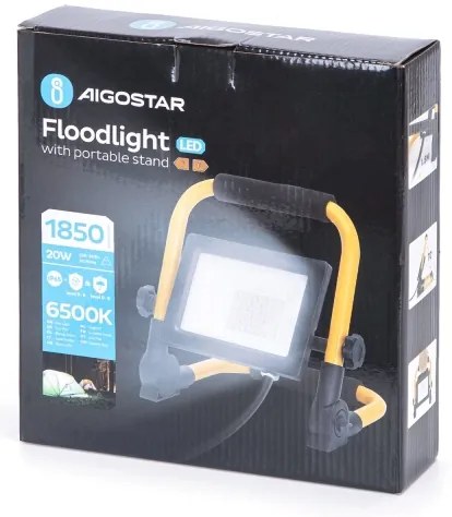 Aigostar - LED Reflektor se stojanem LED/20W/230V 6500K IP65