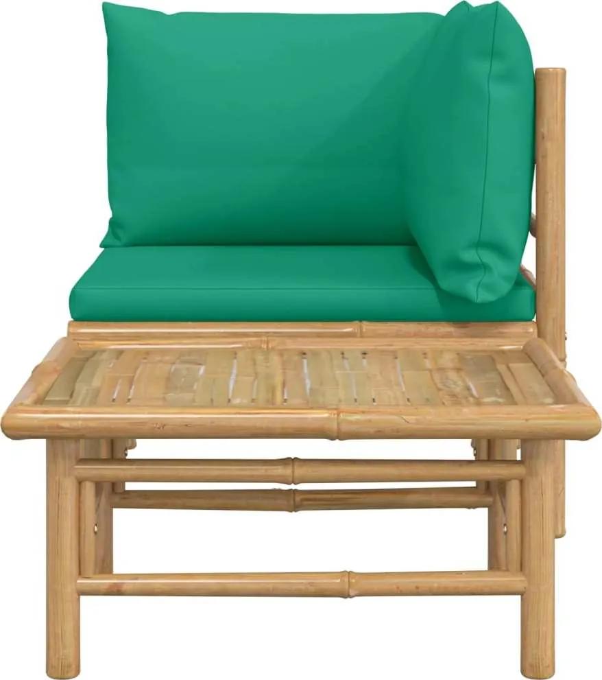 vidaXL 2dílná zahradní sedací souprava s poduškami bambus [362292] Barva: taupe