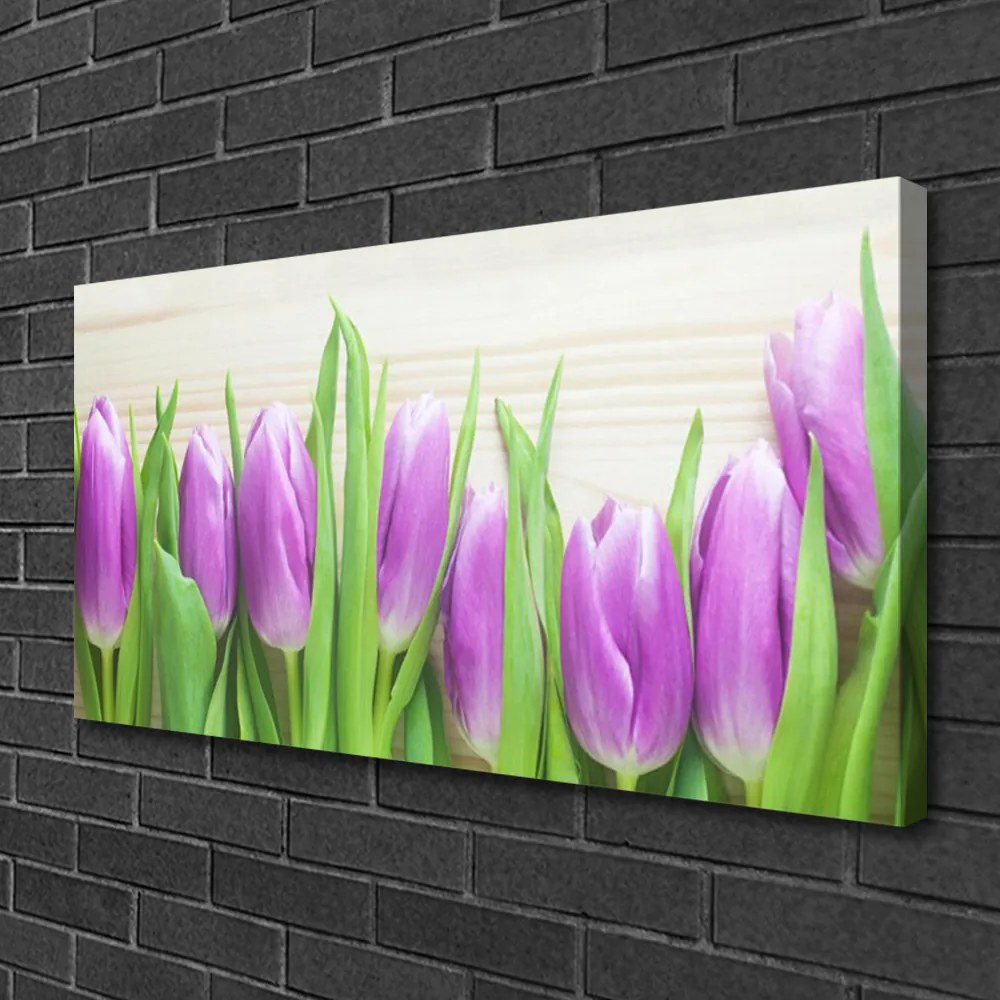 Obraz na plátně Tulipány Květiny Příroda 125x50 cm