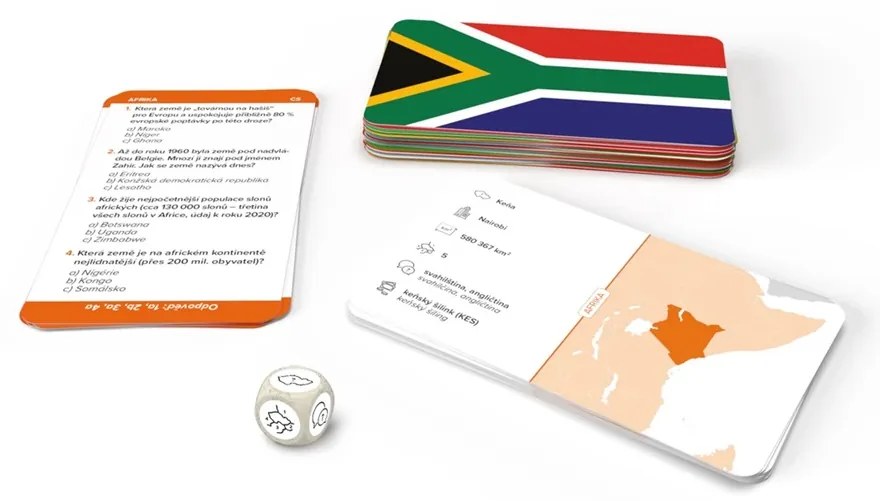 Dino Cestovní hra Poznej vlajky - Afrika