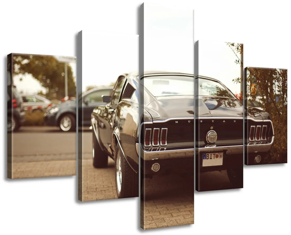Gario Obraz na plátně Ford Mustang, 55laney69 - 5 dílný Rozměry: 100 x 70 cm