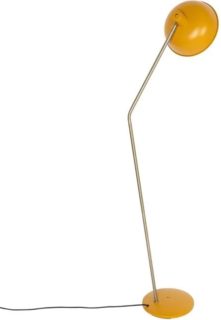 Stojací retro lampa žlutá Milton Yellow