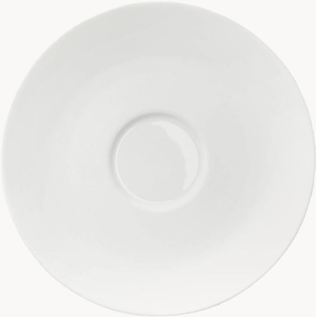 Sada podšálků z kostního porcelánu Cross White, 6 dílů