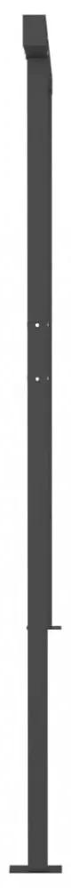 Ručně zatahovací markýza s LED světlem 400x350 cm Dekorhome Krémová