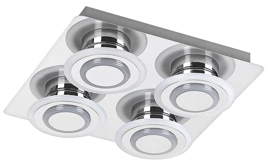 Rabalux Rabalux 2259 - LED Přisazený lustr DEMNA 4xLED/4W/230V lesklý chrom RL2259