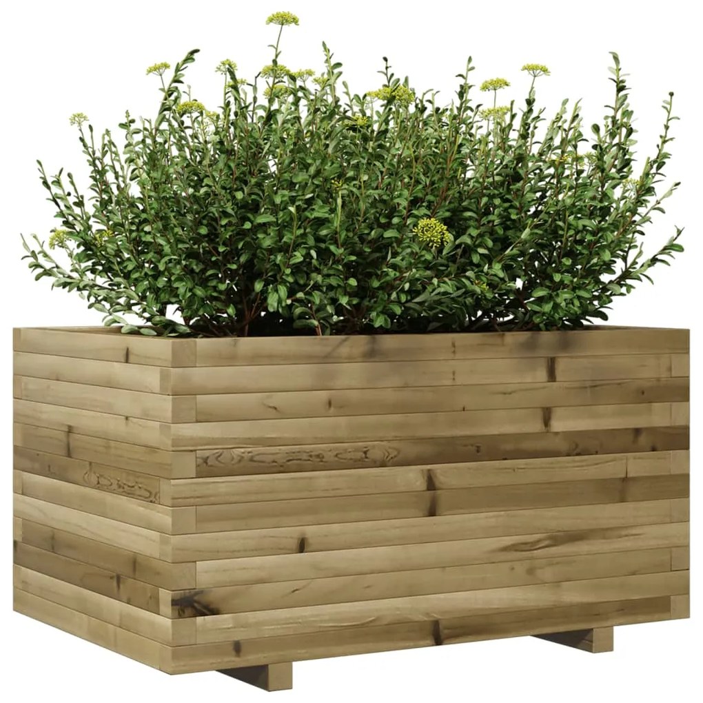 Zahradní Truhlík 90 X 60 X 49,5 Cm Impregnované Borové Dřevo Přírodně Impregnované