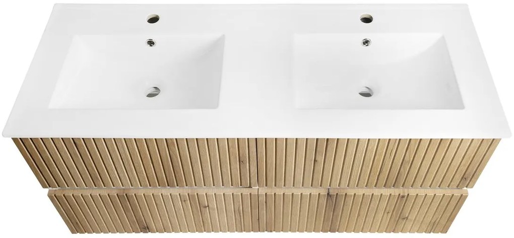 Aqualine Aqualine, PANEDA STRIP umyvadlová skříňka 119x55x45,2cm, dub emporio, PN312