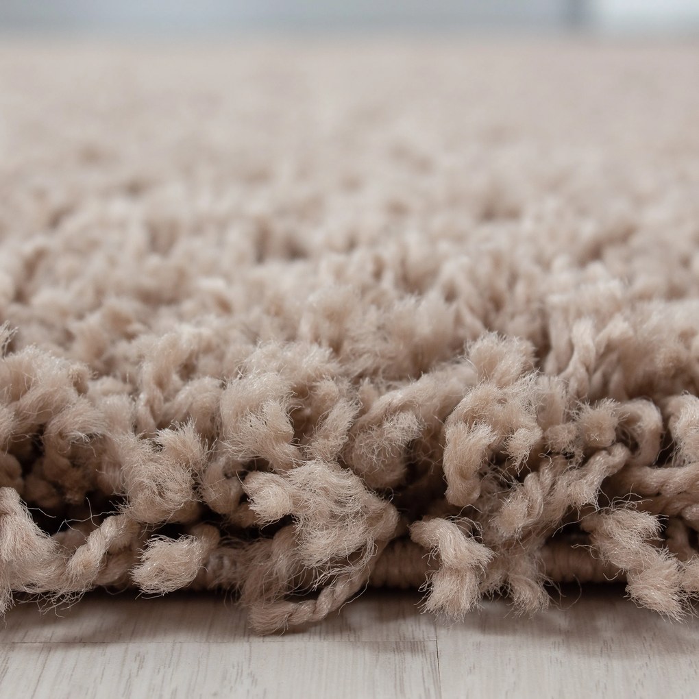 Ayyildiz, Kusový koberec Dream Shaggy 4000 beige, 80x150, béžová, ložnice