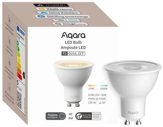 Aqara led bulb t2 gu10, cct (lb-l03e) lb-l03e