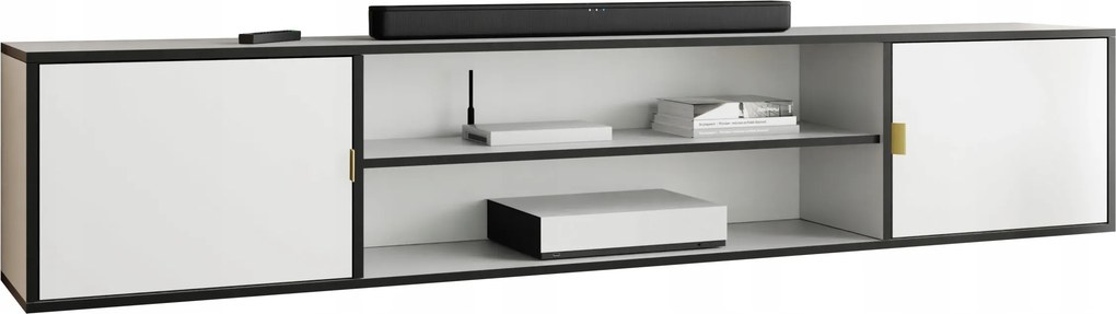 TV skříňka LUNO 4 otevřenáTV skříňka bílý