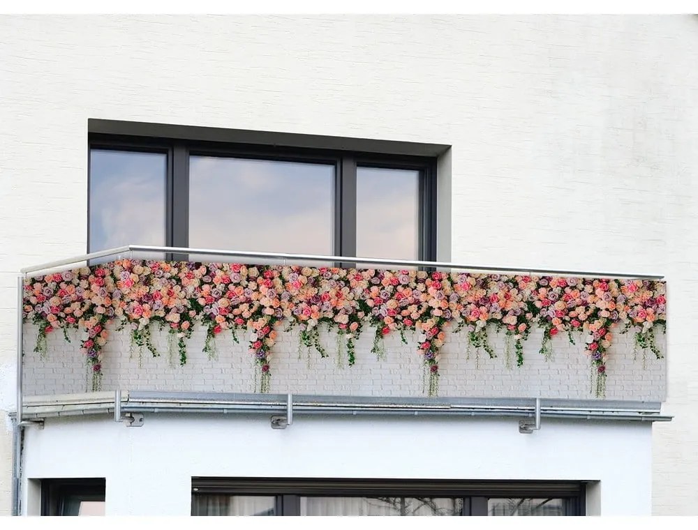 Balkonová zástěna 500x85 cm Roses - Maximex