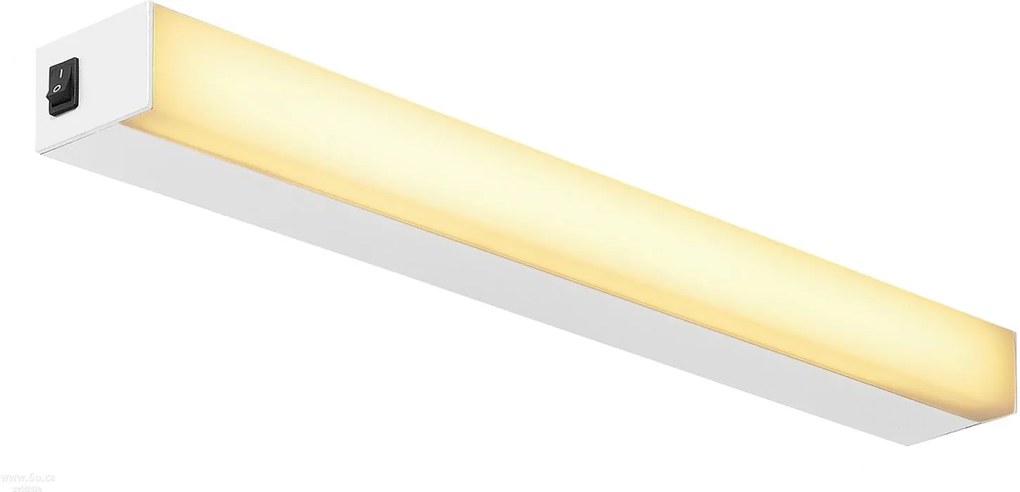 SLV Big White 1001284 Sight 60, bílé lineární svítidlo s vypínačem, 15W LED 3000K, 58,2cm