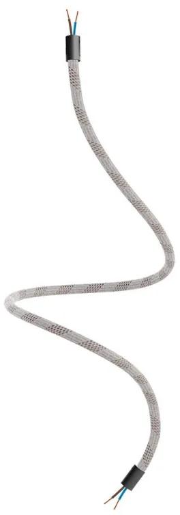 creative cables Creative flex - ohebná trubice potažena světlou směsí textilií RM72 Délka: 30 cm, Barva komponentu: Matná bronz