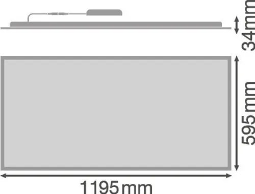 LED panel LEDVANCE Compact 1200x600mm 53W/4000K neutrální bílá UGR<19