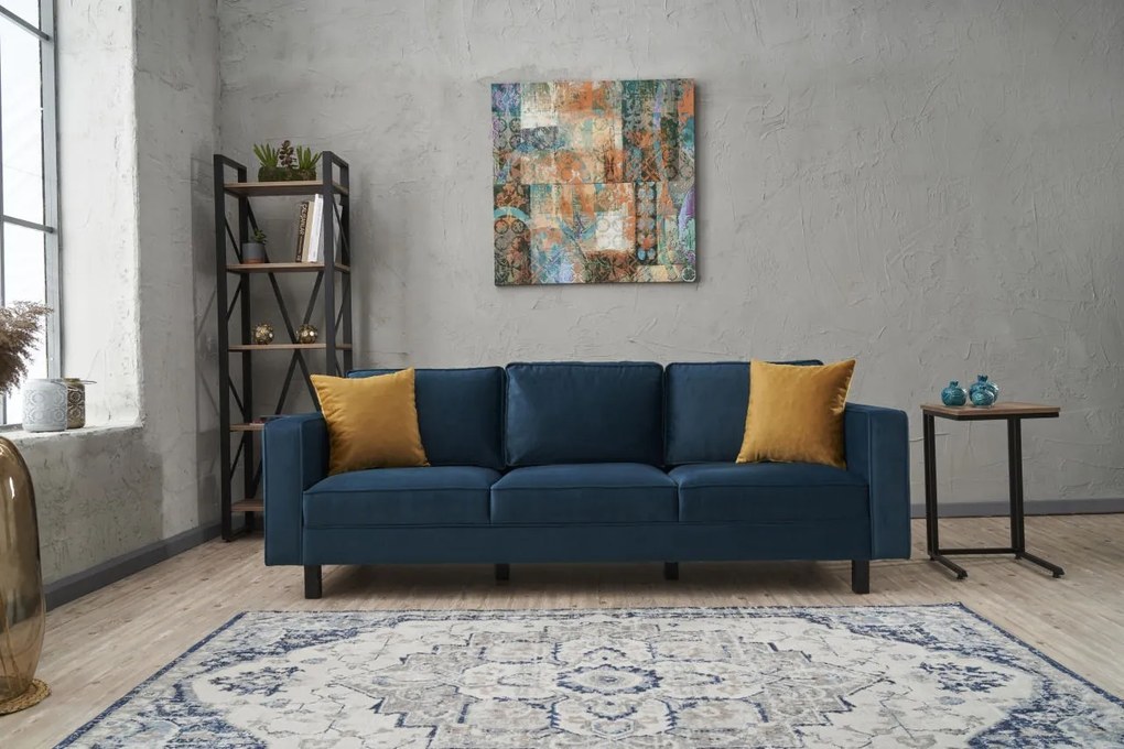 Hanah Home Třímístná pohovka KALE olejově zelená 222 cm 825BLC2728