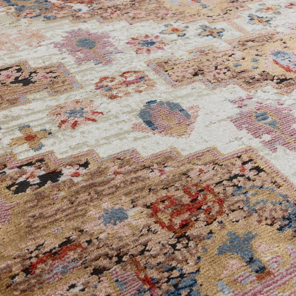 Modrý koberec Cure Blue Retro Rozměry: 155x230 cm