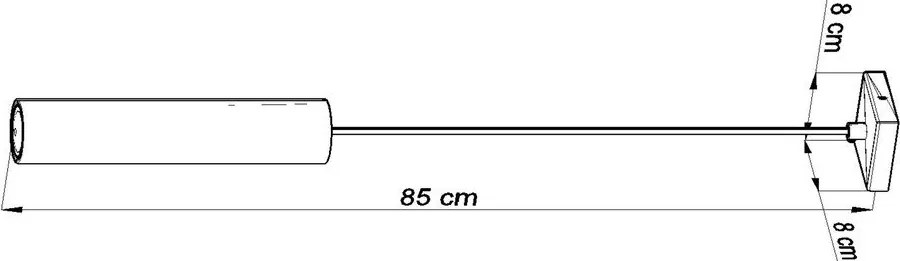 Černé kovové závěsné svítidlo Castro – Sollux