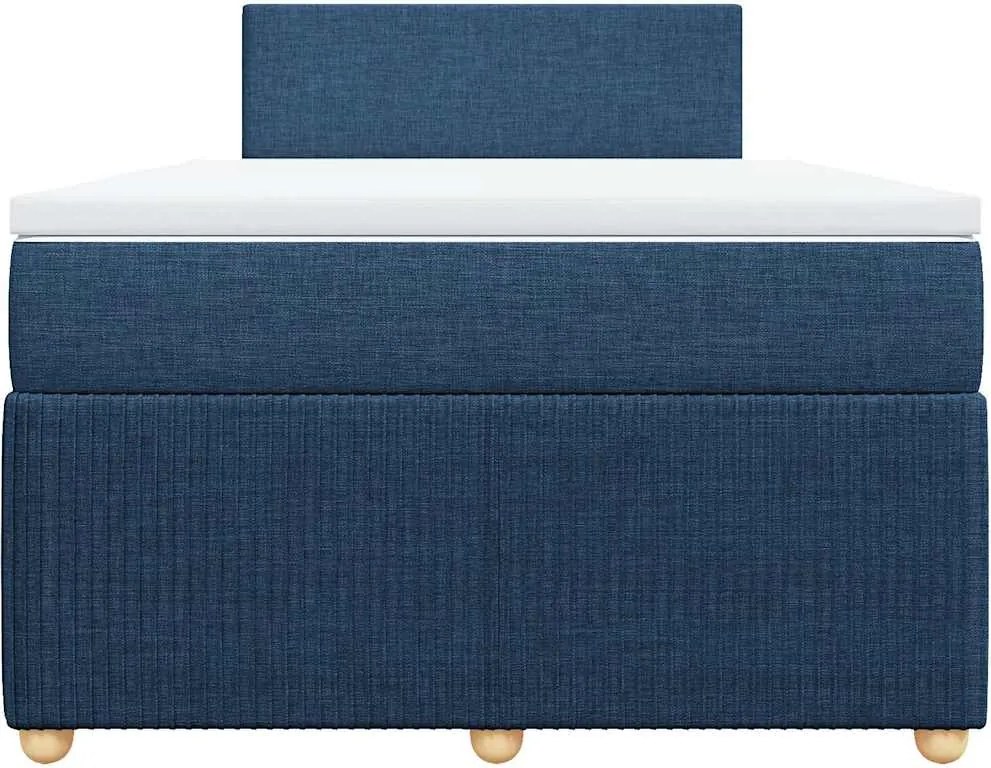 Box spring postel s matrací černá 120x190 cm textil 3289694