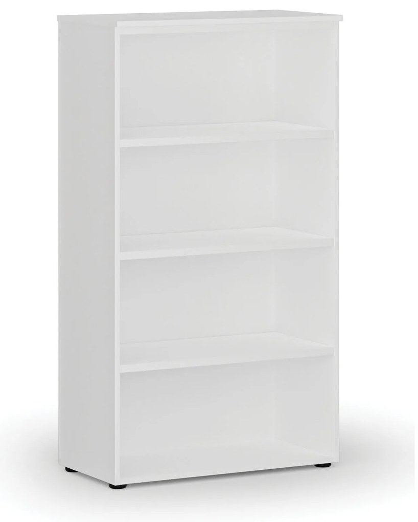 Kancelářský regál PRIMO WHITE, 800 x 420 x 1434 mm, bílá