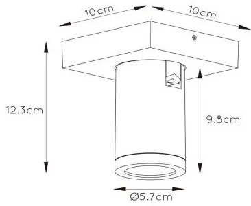 Lucide 09930/05/30 - LED Stmívatelné bodové svítidlo TAYLOR 1xGU10/5W/230V IP44