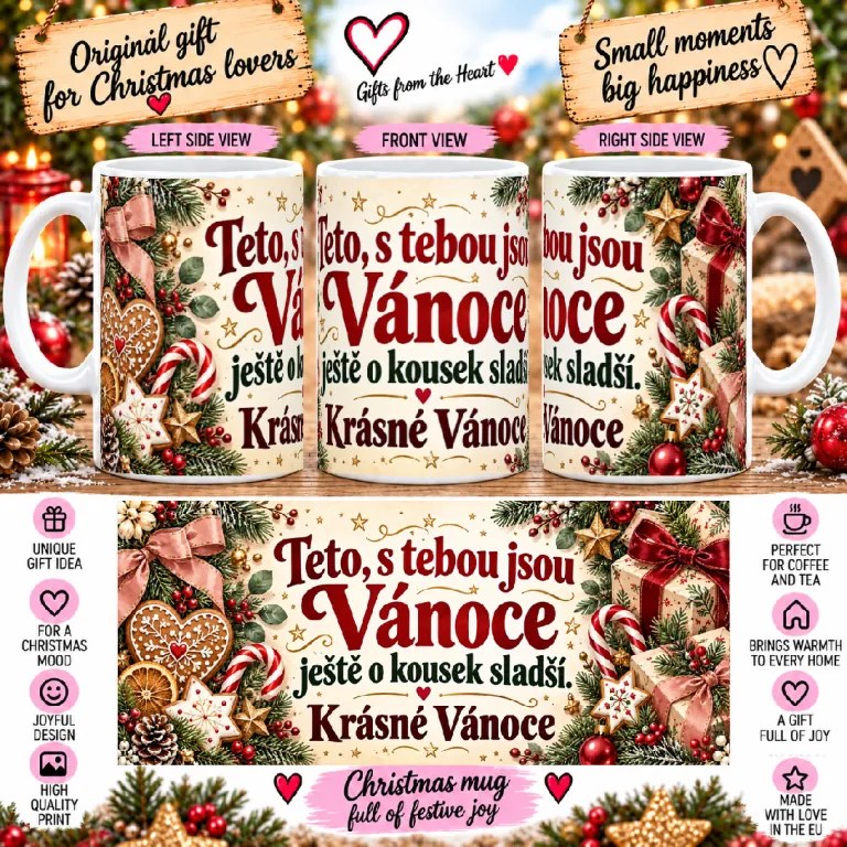 Vánoční hrnek pro tetu – 300 ml