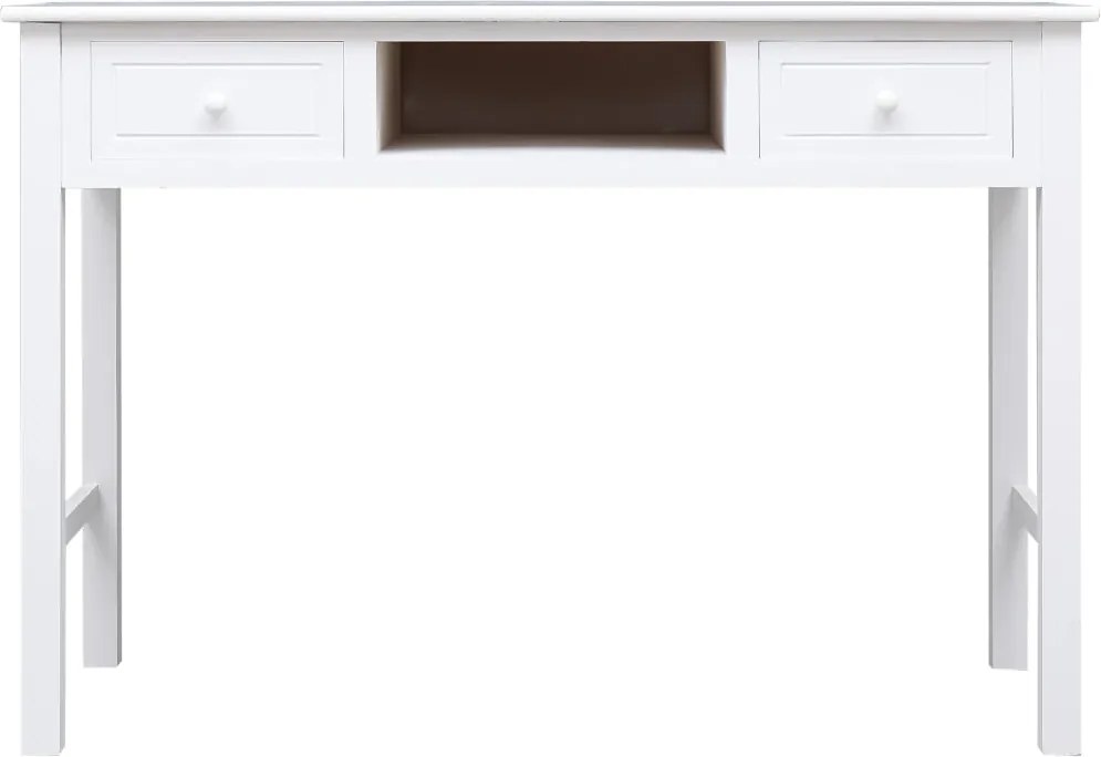Psací stůl bílý 110 x 45 x 76 cm dřevo 284157